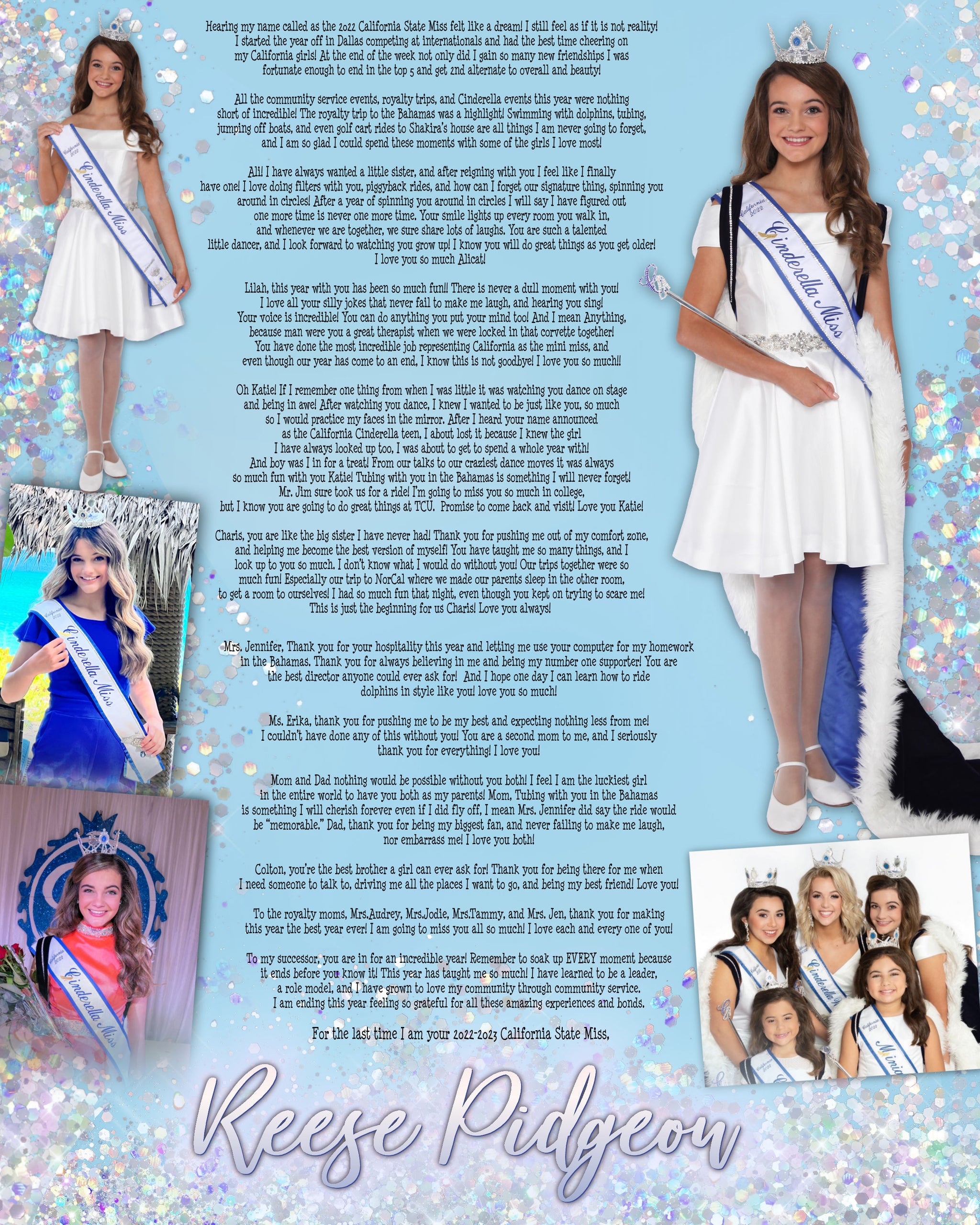 Multi Image Pageant Ad – House of Style Graphics